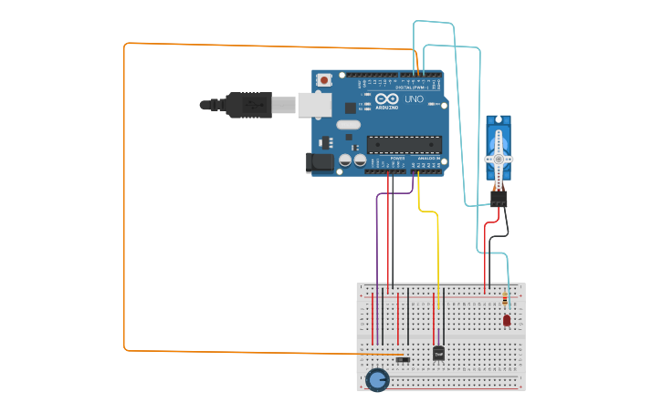 Circuit Design Sensors And Actuators Example Tinkercad