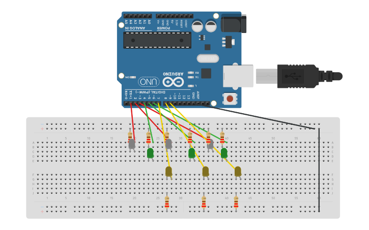 Circuit design Introduccion Arduino Error - Tinkercad