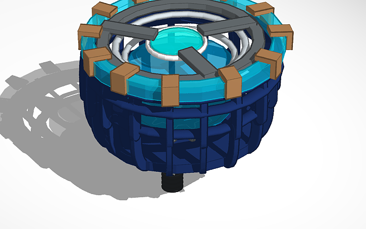 3D design Arc reactor from Iron Man 1 - Tinkercad