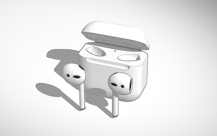 3D design AirPods and Case - Tinkercad