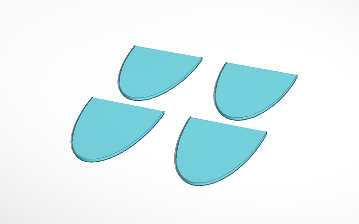 3D design bottle rocket fins - Tinkercad