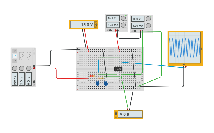 Circuit design Sallen et Key Gr2 - Tinkercad Circuit design Sallen et Key Gr2 - Tinkercad