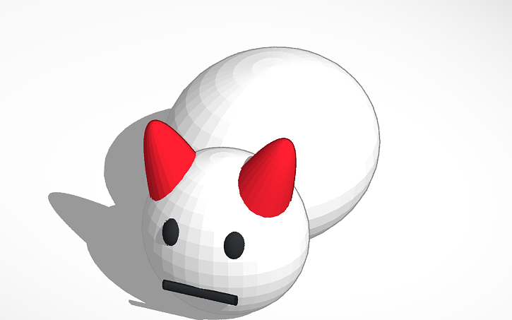 3D design Funny Cat - Tinkercad