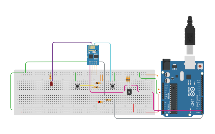 Circuit Design Esp8266 Tinkercad