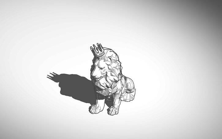 3D design lion king - Tinkercad