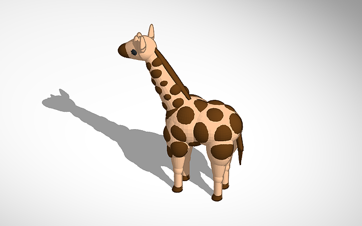3D design Giraffe - Tinkercad