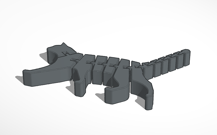 3D design flexi cat - Tinkercad