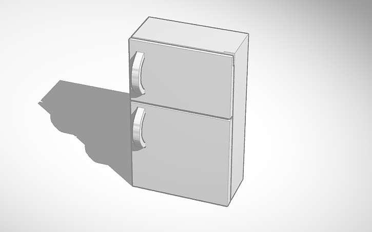 3D design i made a fridge cuz i wus bored | Tinkercad