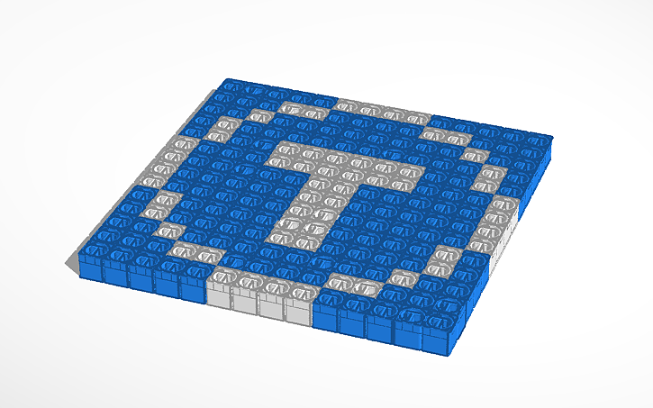 3D design Thingiverse Logo | Tinkercad