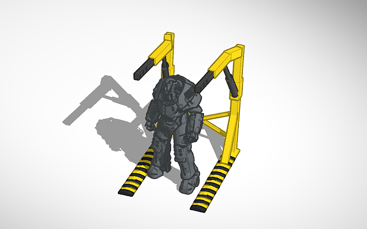 3D design Power Armor Station - Tinkercad