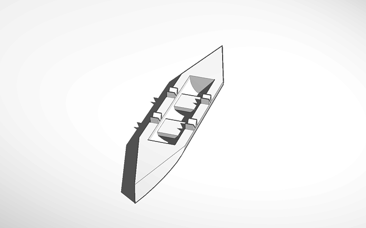 3D design boat - Tinkercad