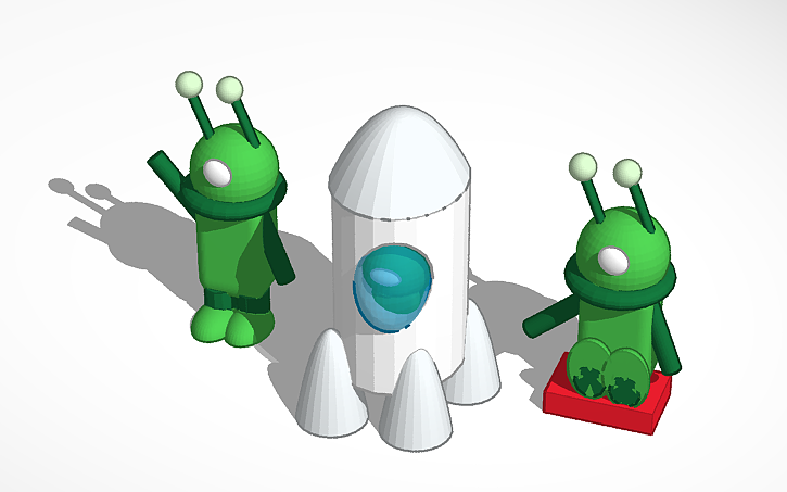 3D design aliens - Tinkercad