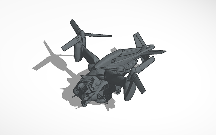 3D design Fallout Vertibird - Tinkercad