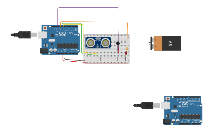 Circuit design sensor de movimiento arduino - Tinkercad