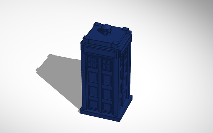 3D design Tardis - Tinkercad