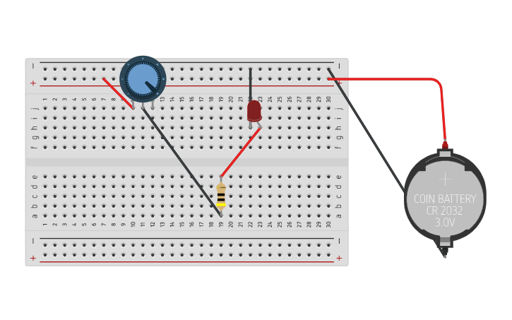 Circuit Design Potenciómetro Tinkercad