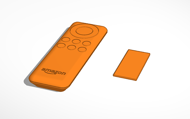 3D design Fire TV Remote v3 - Tinkercad