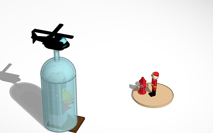 3D design Firefighter - Tinkercad