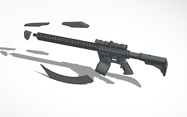 3D design AR-15 - Tinkercad