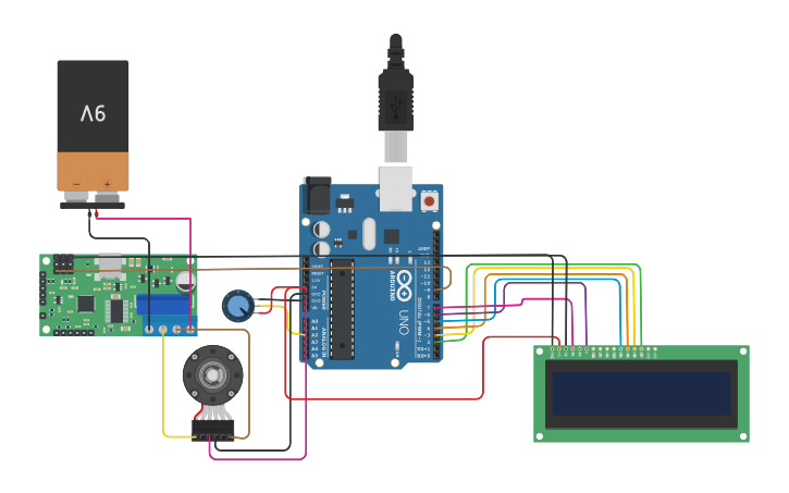 Circuit Design Motor Speed Control Tinkercad