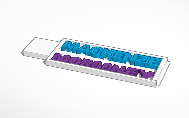 3D design Name Tag | Tinkercad