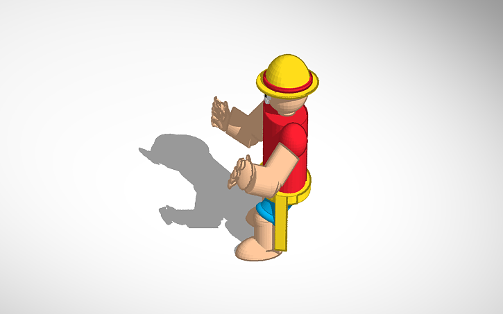 3D design Luffy - Tinkercad