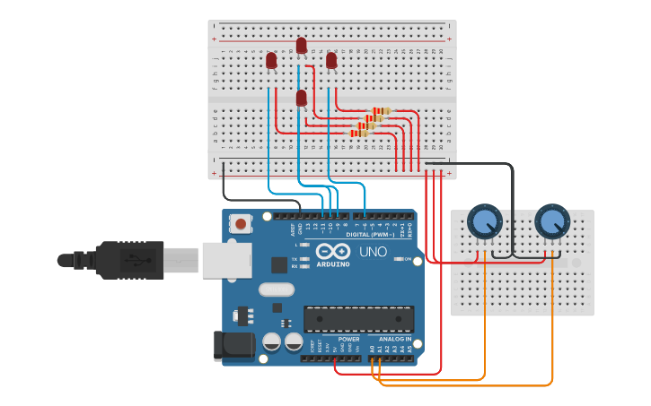 Circuit design joystick - Tinkercad