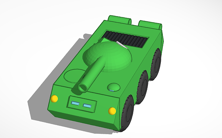 3D design бтр - Tinkercad