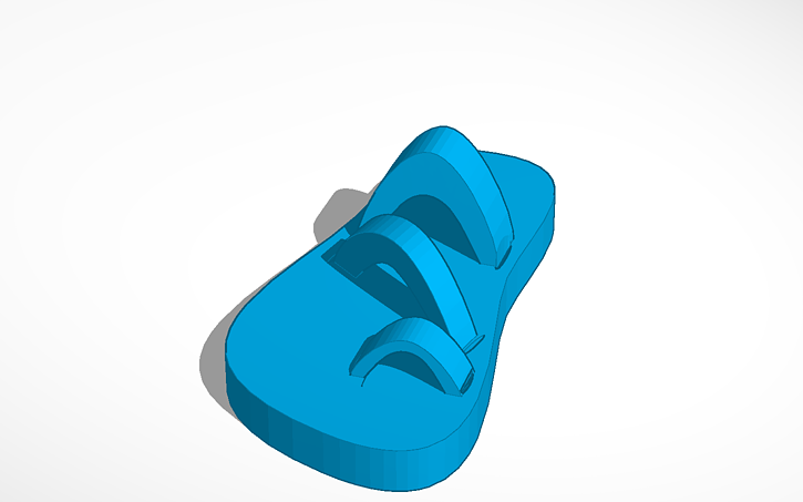 3D design sandal_1 - Tinkercad