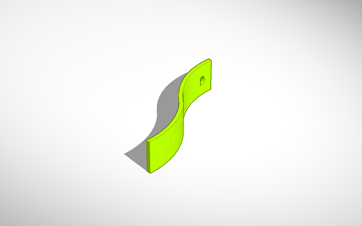 3D design Wave keychain - Tinkercad