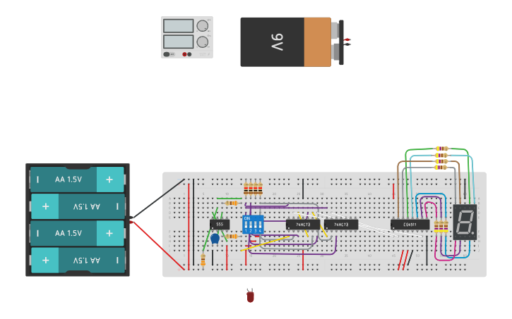Circuit design Tarea7 | Tinkercad