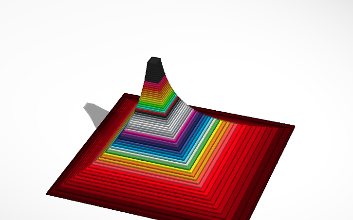 3D design gradient tower | Tinkercad