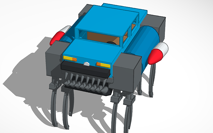 3D design monster car | Tinkercad