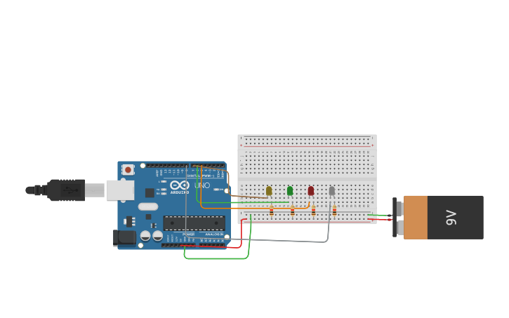 Circuit design ARDUINO TAREA 1 | Tinkercad