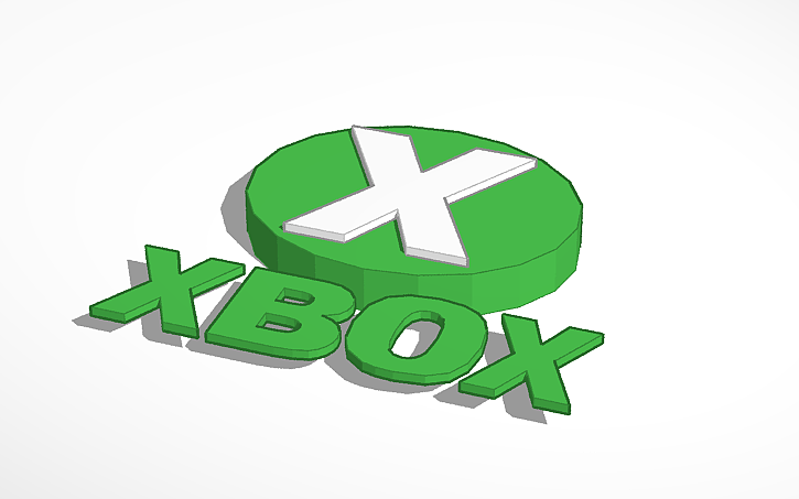 3D design xbox logo - Tinkercad