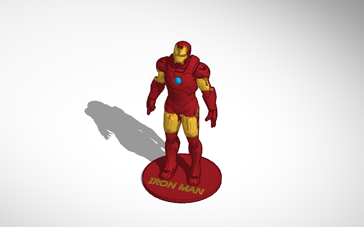 3D design iron man - Tinkercad