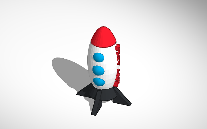 3D design Roket Yapımı - Tinkercad