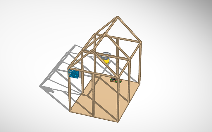 3D design proyecto invernadero - Tinkercad