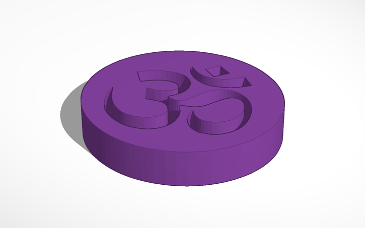 3D design Om - Tinkercad