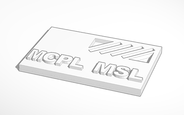 3D design MSL Card | Tinkercad
