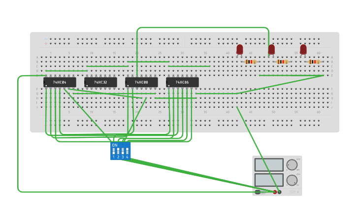 Circuit Design Comparator Circuit A B Tinkercad