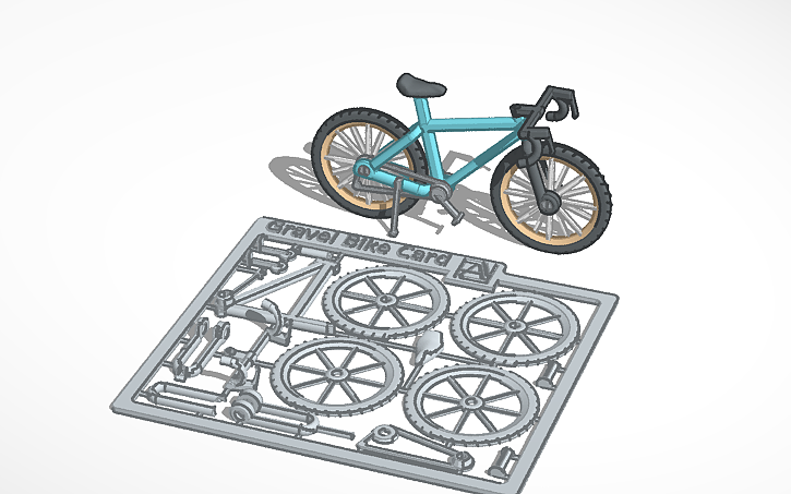 3D design bicycle card | Tinkercad