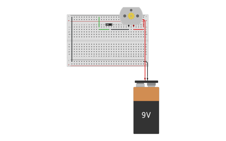 Circuit design Motor de corriente continua - Tinkercad