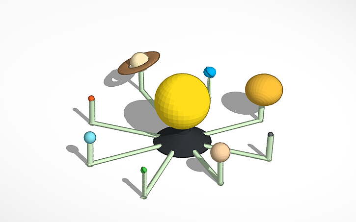 3D design Solar System Module 5 - Tinkercad
