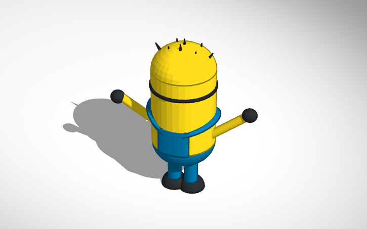 3D design MINION - Tinkercad