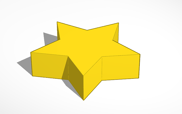 3D design Star star - Tinkercad