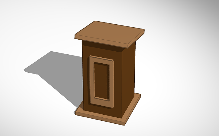 3D design podium - Tinkercad