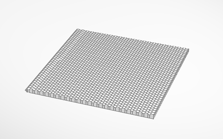 3D design Hex Grid 5mm - Tinkercad