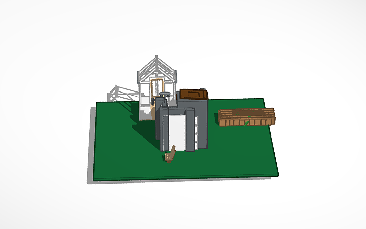 3d Design Sustainable House With Smart Garden Tinkercad