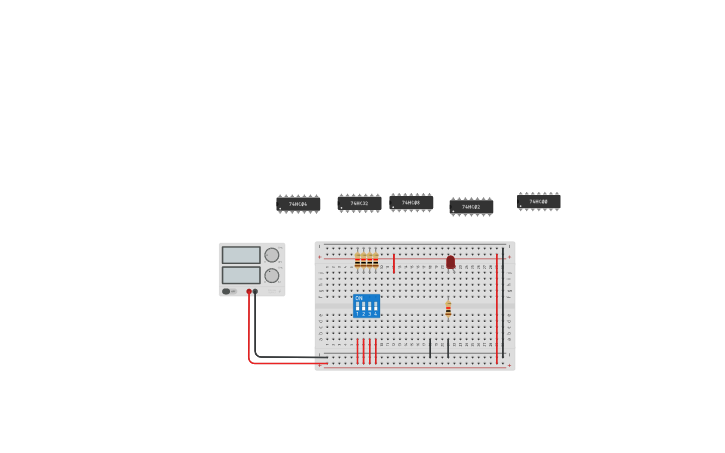 Circuit design Copy of Logic gates | Tinkercad